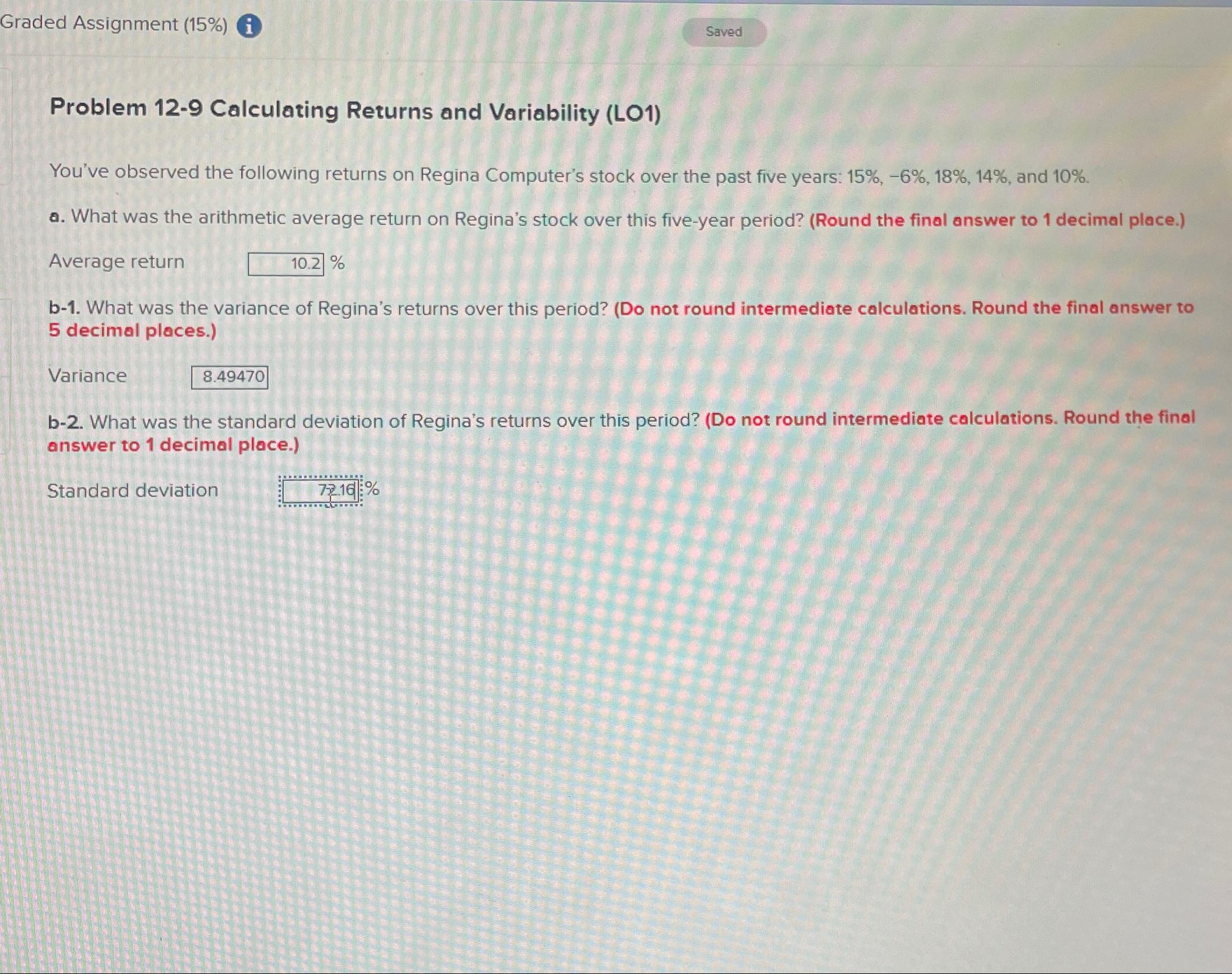 Solved Graded Assignment (15%) ﻿iProblem 12-9 ﻿Calculating | Chegg.com