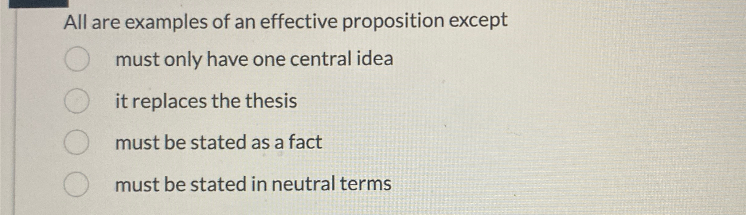 Solved All are examples of an effective proposition | Chegg.com