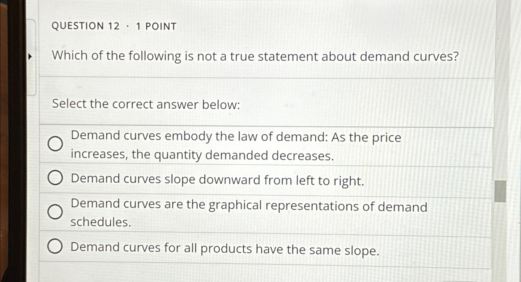 Solved QUESTION 12 - 1 ﻿POINTWhich of the following is not a | Chegg.com