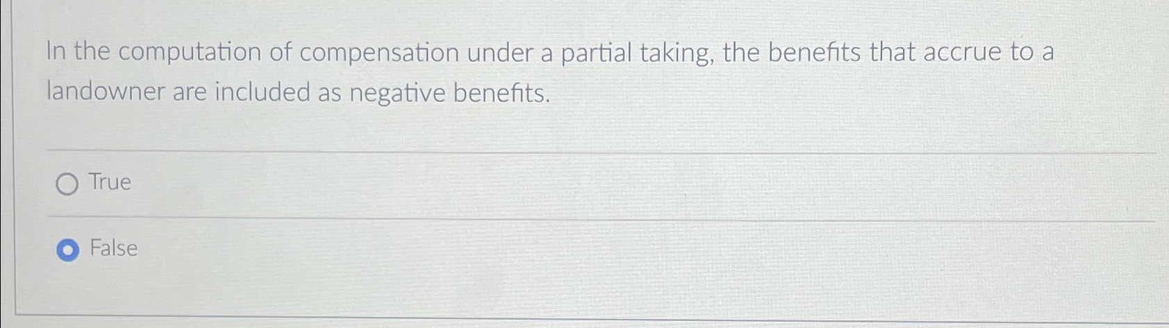 Solved In the computation of compensation under a partial | Chegg.com