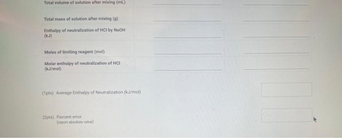 Solved Calculations for two triblis of Reaction 1 Total | Chegg.com