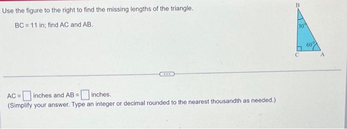 Solved Use the figure to the right to find the missing | Chegg.com