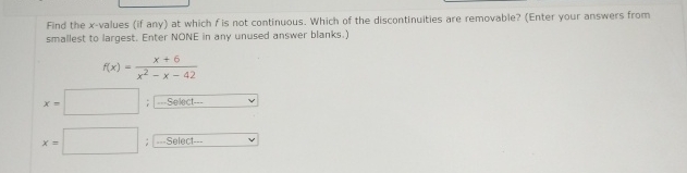 Solved Find the x-values (if any) ﻿at which f ﻿is not | Chegg.com