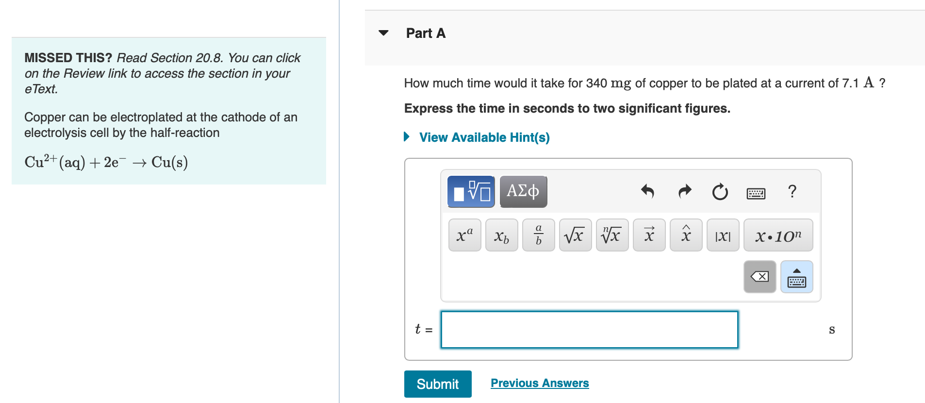 Solved Copper can be electroplated at the cathode of | Chegg.com