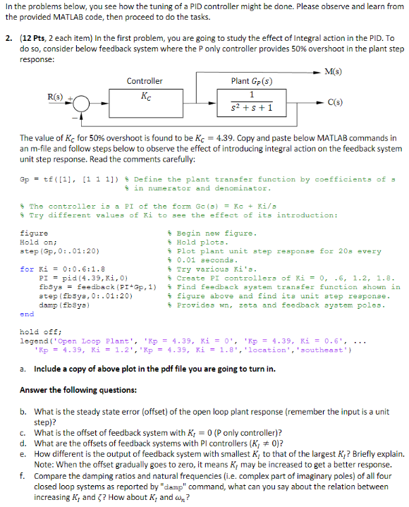 Please help with this problem, using Matlab code | Chegg.com
