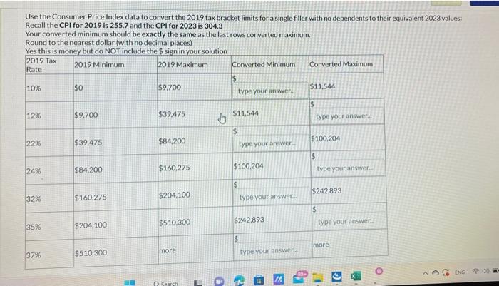 Solved Use the Consumer Price Index data to convert the 2019 | Chegg.com