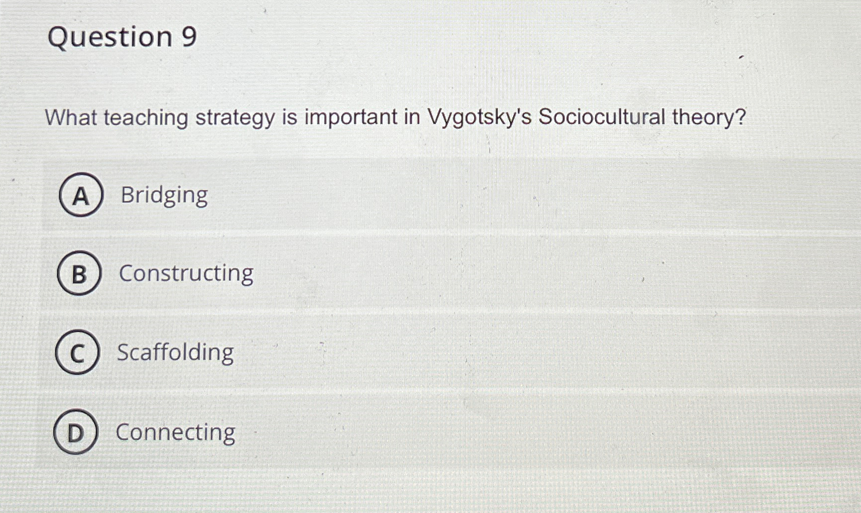 Solved Question 9What teaching strategy is important in | Chegg.com Solved Question 9What teaching strategy is important in | Chegg.com