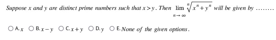 Solved Suppose x ﻿and y ﻿are distinct prime numbers such | Chegg.com