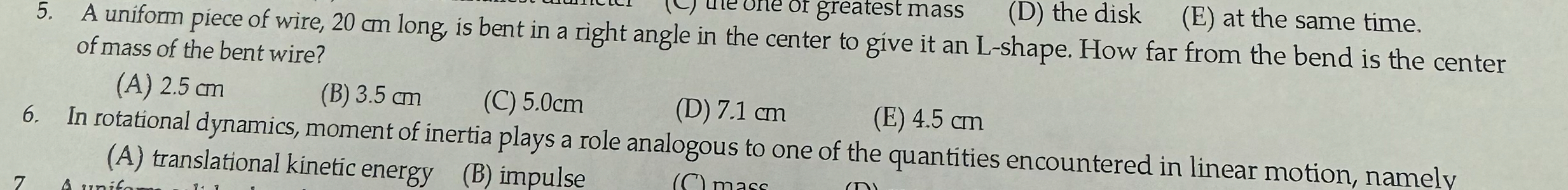 High Quality SOLUTION A uniform piece of wire, 20 ﻿cm long, is bent in a | Chegg.com
