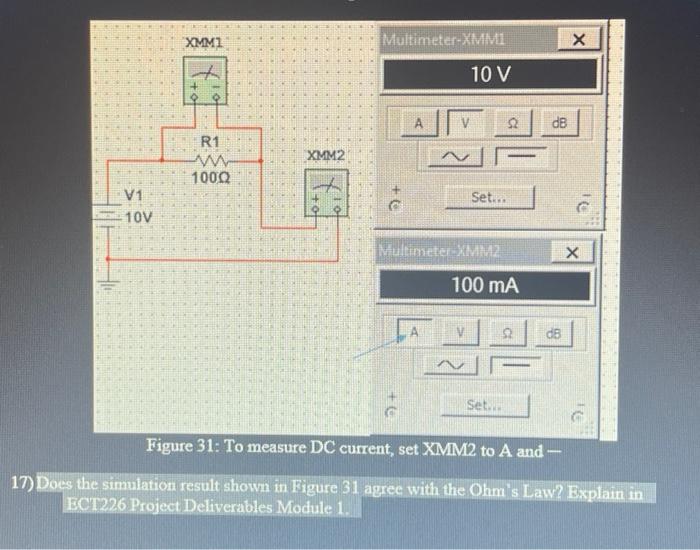 Solved "XMMI Multimeter-XMMI Х 10 V 12 dB R1 M 1000 XMM2 SER | Chegg.com