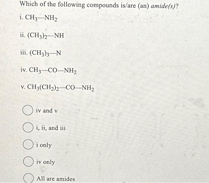 Solved Which of the following compounds is/are (an) | Chegg.com