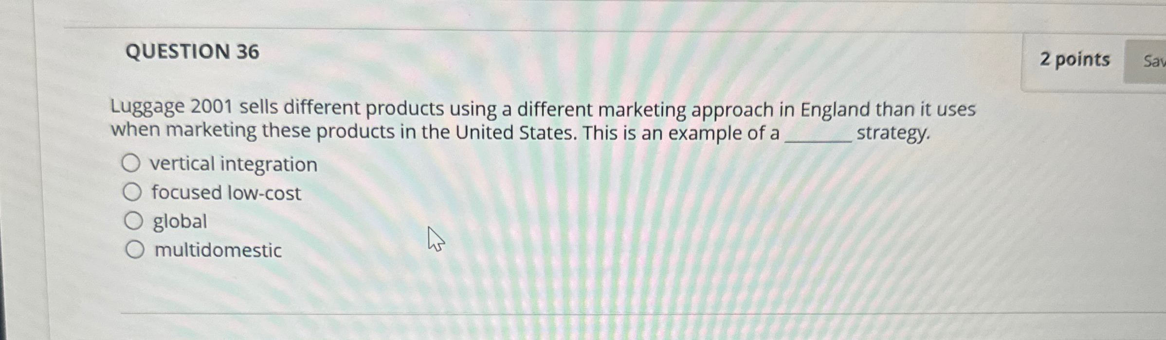 Solved QUESTION 362 ﻿pointsLuggage 2001 ﻿sells different | Chegg.com