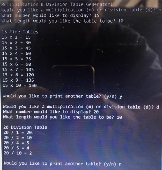 Solved 1. Create a void function called multiplication | Chegg.com
