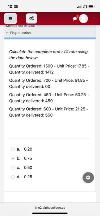 Solved Calculate the complete order fill rate using the data | Chegg.com