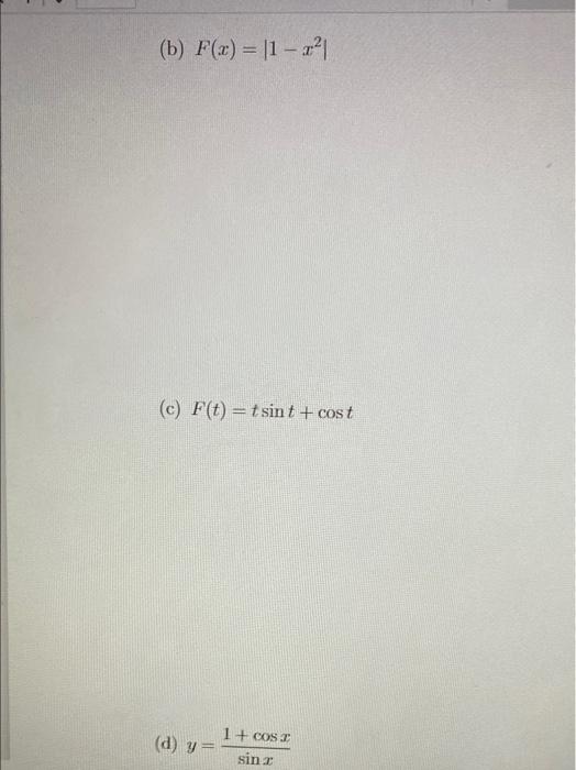 Solved B F X 11 2 C F T T Sint Cost 1 Cos2