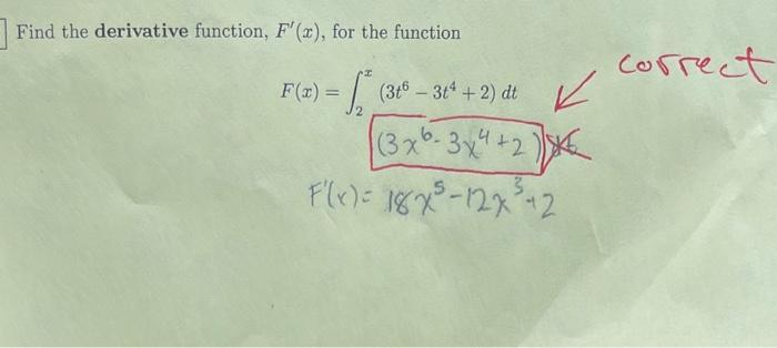Solved Find the derivative function, F′(x), for the function | Chegg.com