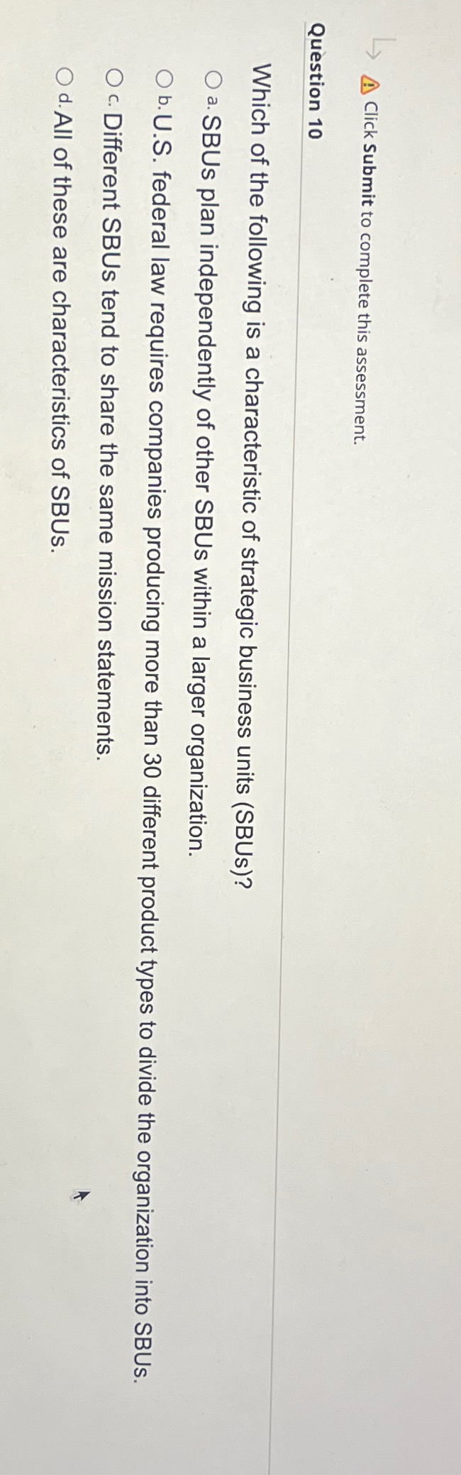 Solved Click Submit to complete this assessment.Question | Chegg.com