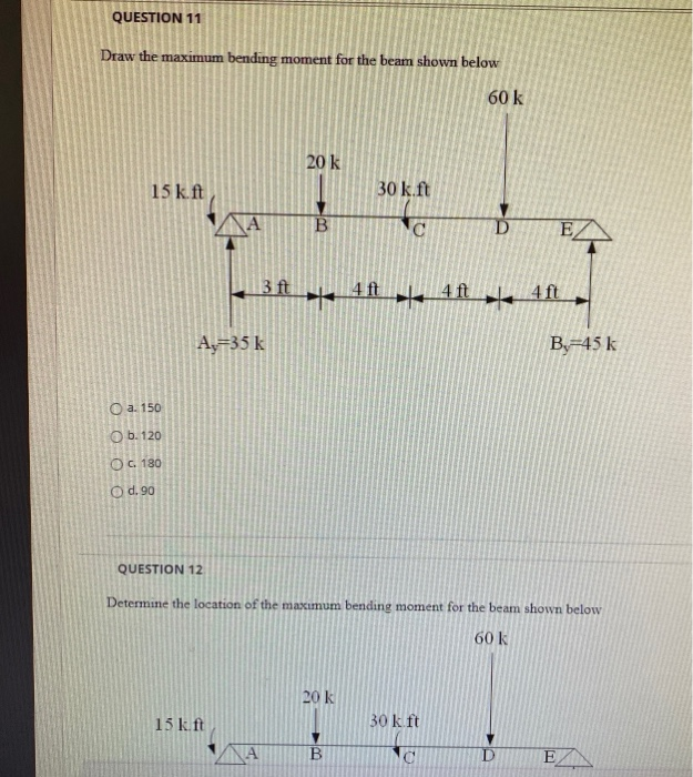 Determine The Maximum Bending Moment For Beam Shown Below - The Best Picture Of Beam