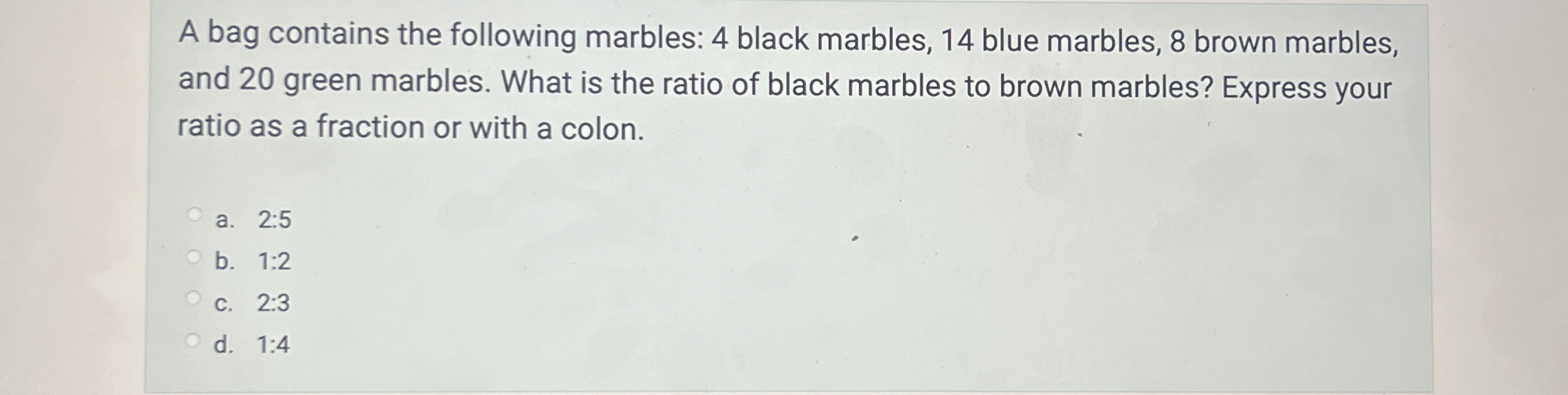 Solved A bag contains the following marbles: 4 ﻿black | Chegg.com