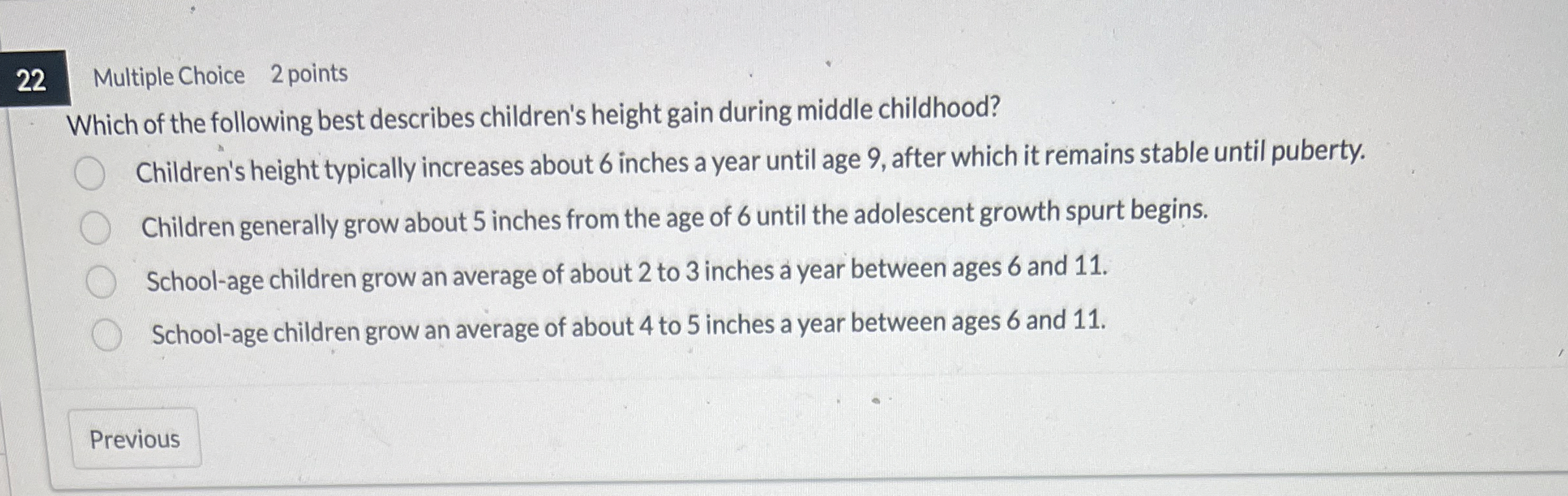 Solved 22Multiple Choice 2 ﻿pointsWhich of the following | Chegg.com