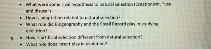 Solved • What were some rival hypothesis to natural | Chegg.com
