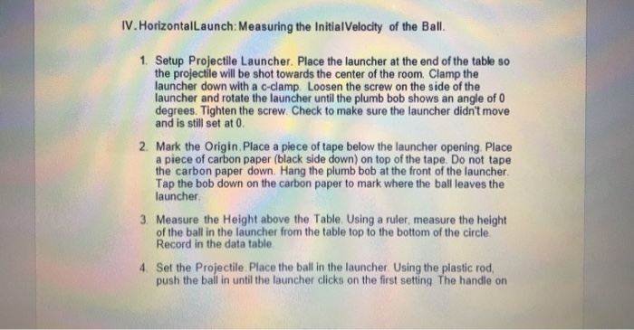 Solved 5. Launch the Ball. Pull the string on the handle to | Chegg.com