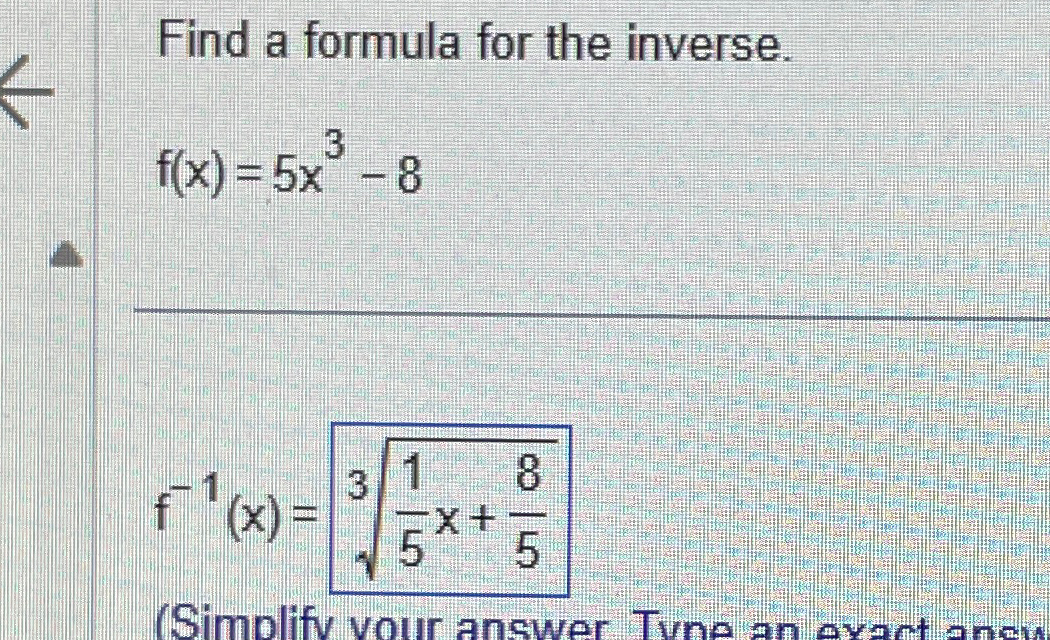 Solved Find a formula for the | Chegg.com