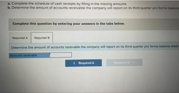 Solved Exercise 7-3A (Algo) Preparing a schedule of cash | Chegg.com