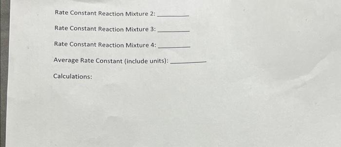 Solved Reaction Orders and Rate Constants: Rate | Chegg.com