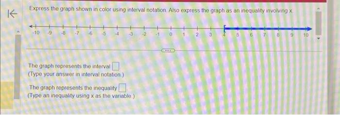 Solved Express the graph shown in color using interval | Chegg.com