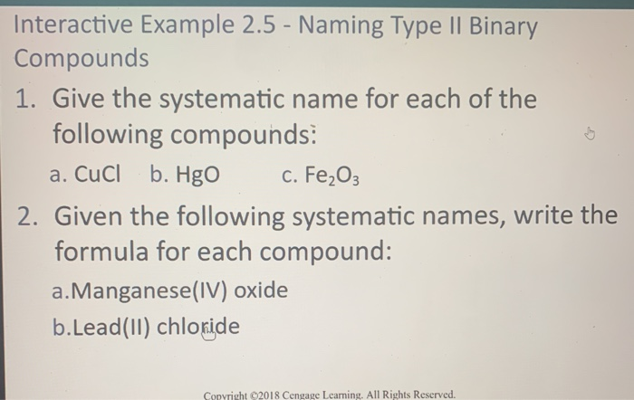 Solved Interactive Example 2.5 - Naming Type II Binary | Chegg.com
