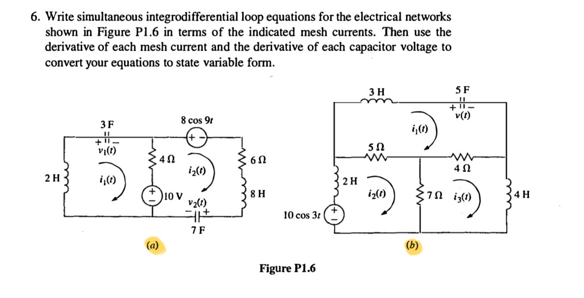 Write simultaneous integrodifferential loop equations | Chegg.com