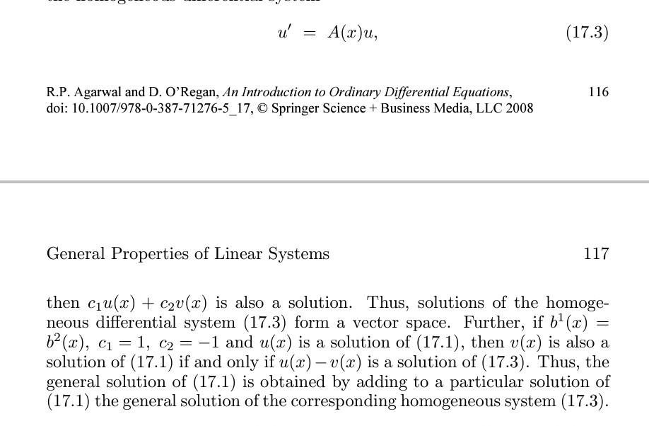 Solved 18.2. Let Φ(x,x0) be the principal fundamental matrix | Chegg.com