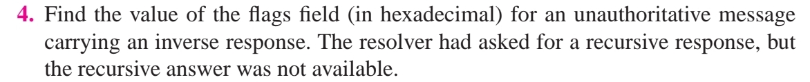 Solved Find the value of the flags field (in hexadecimal) | Chegg.com