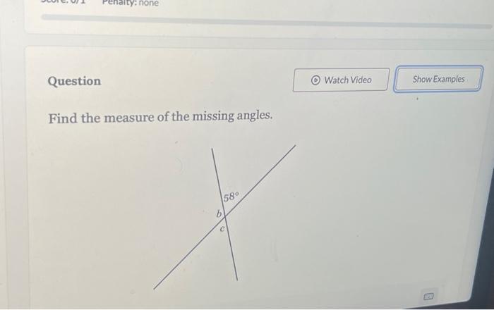 Solved Find the measure of the missing angles. | Chegg.com