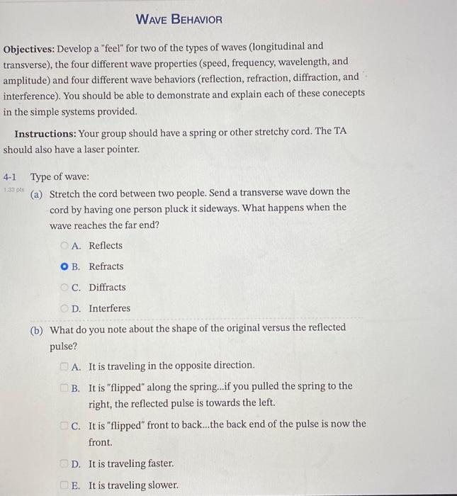 Solved Objectives: Develop a "feel" for two of the types of | Chegg.com