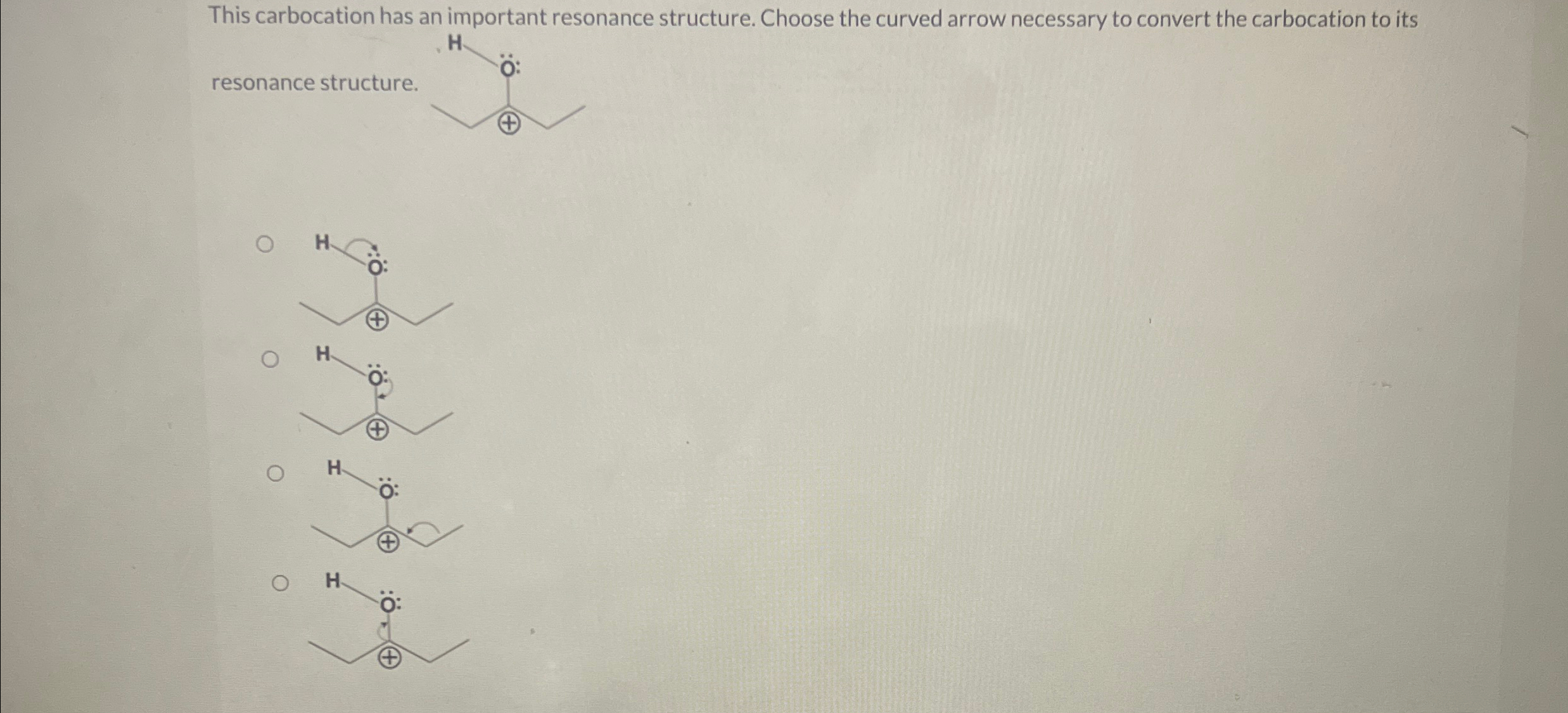 Solved This carbocation has an important resonance | Chegg.com