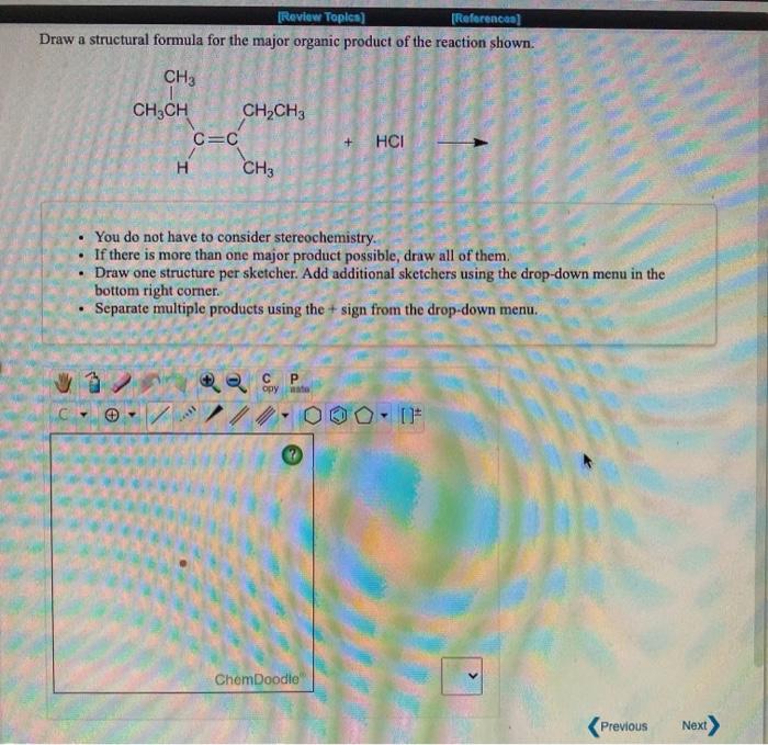 Solved [Review Toples) References) Draw a structural formula | Chegg.com