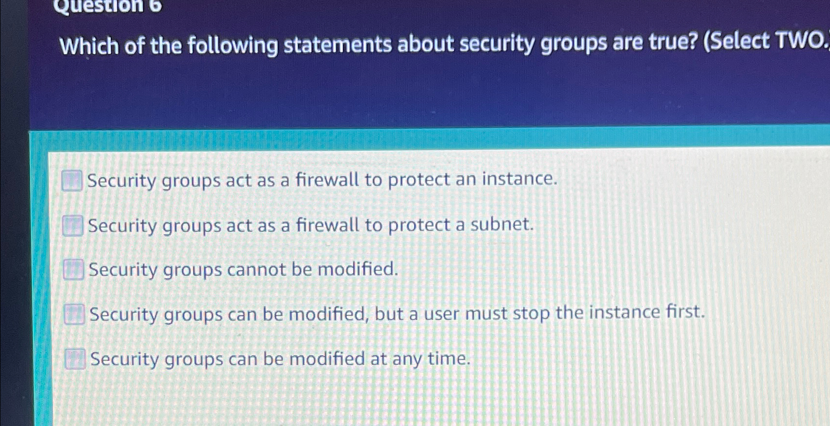 Solved Which of the following statements about security | Chegg.com