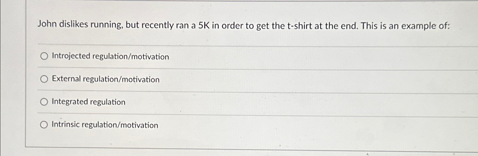 Solved John dislikes running, but recently ran a 5K ﻿in | Chegg.com