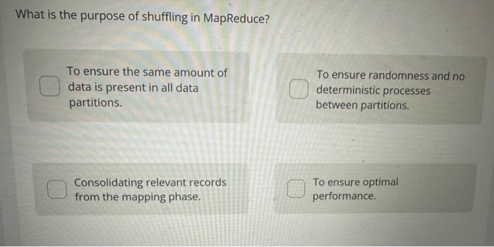 Solved What is the default block size in HDFS? 1024MB 128MB | Chegg.com