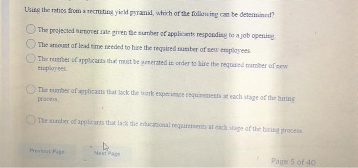 Solved Using the ratios from a recruiting yield pyramid, | Chegg.com