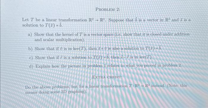Solved Let T be a linear transformation R2→R1. Suppose that | Chegg.com