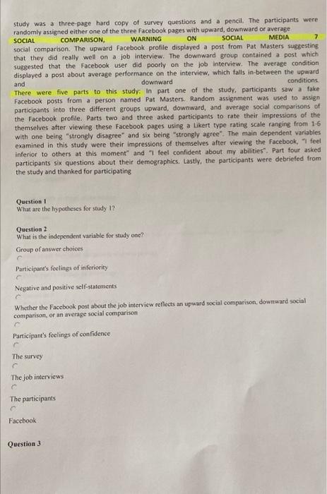 Solved Methods il Abstract Assignment - Part I Instructions | Chegg.com