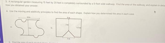 Solved 3. A rectangular garden measuring 15 teet by 20 feet | Chegg.com