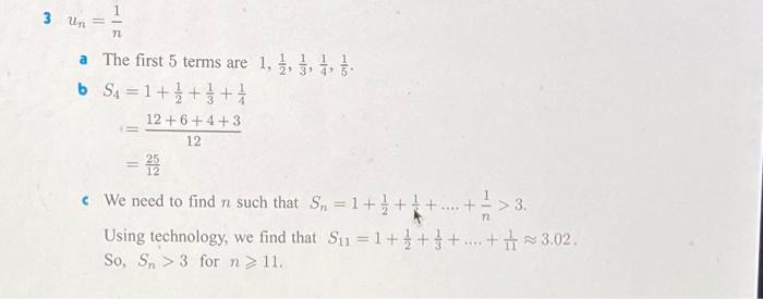 Solved Consider the sequence un=n1. a Write down the first 5 | Chegg.com
