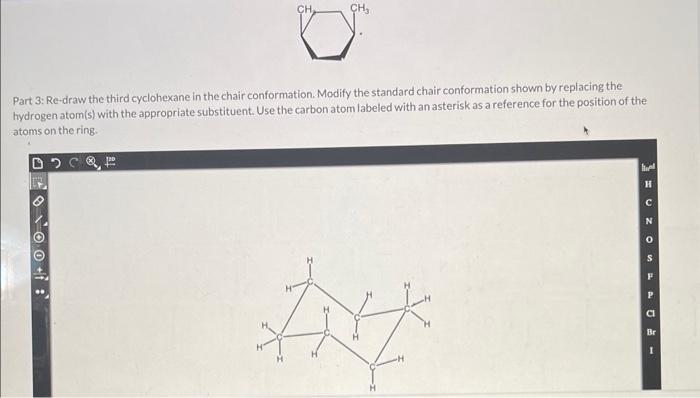 Solved The following are three different cyclohexane | Chegg.com