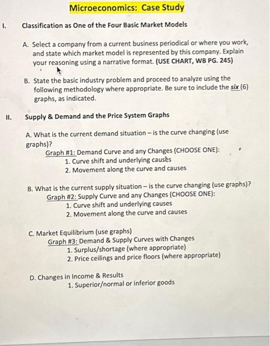 Solved Classification as One of the Four Basic Market Models | Chegg.com