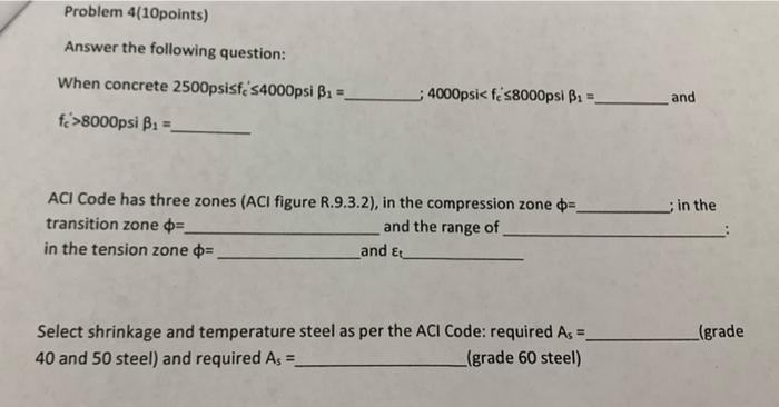 Solved Problem 4(10points) Answer the following question: | Chegg.com