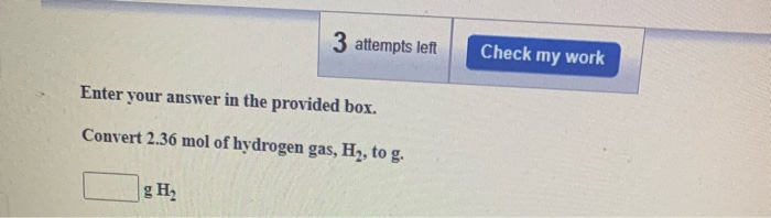 Solved 3 attempts left Check my work Be sure to answer all | Chegg.com